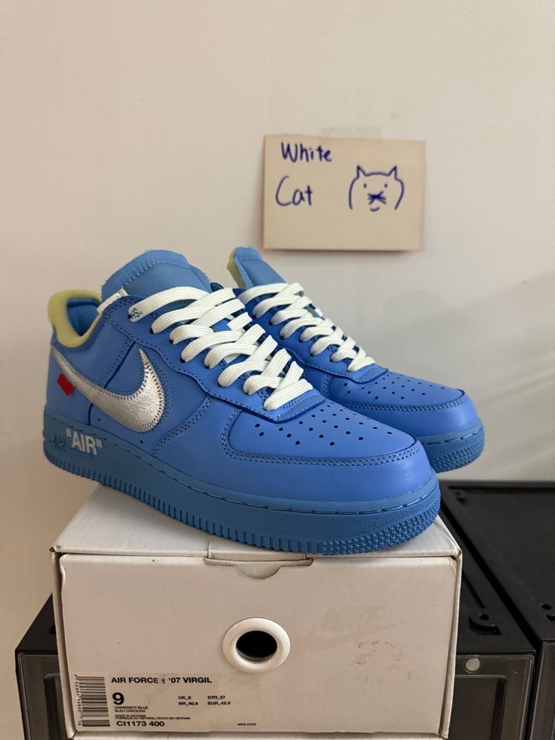 Nike Air Force 1 Virgil Off White MCA, Men's Fashion, Footwear ...