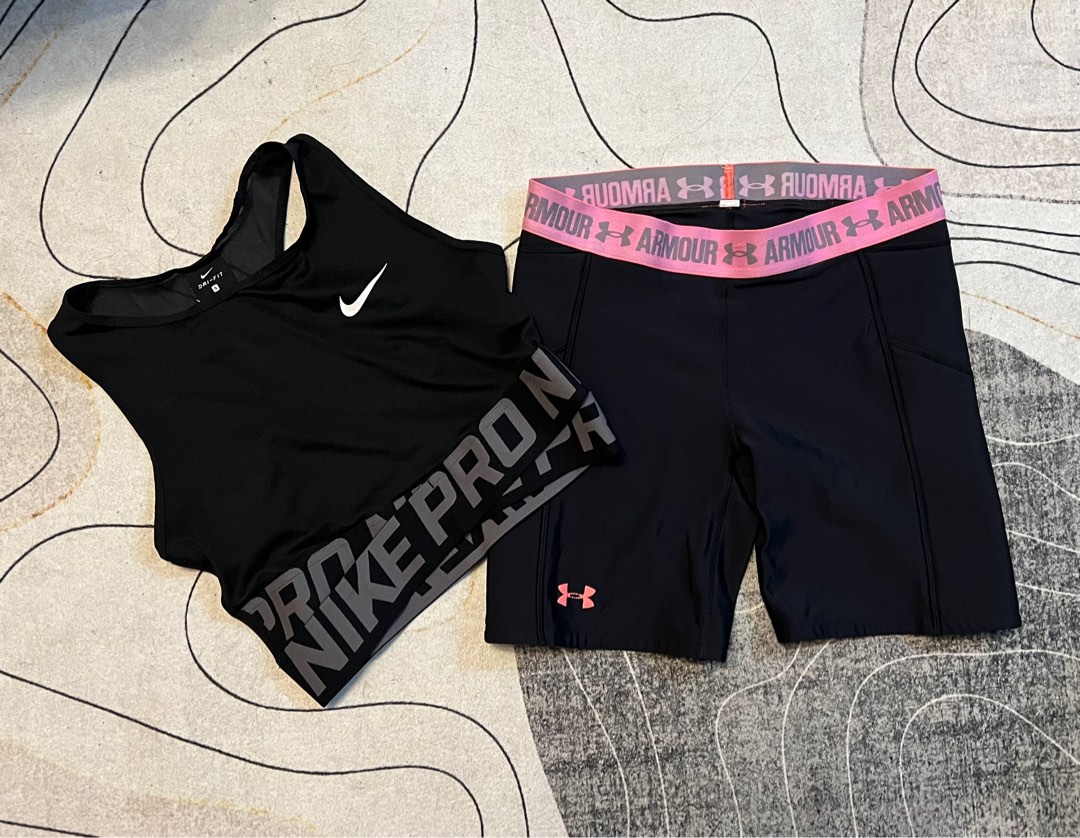 Nike pro x under armor, Women's Fashion, Activewear on Carousell