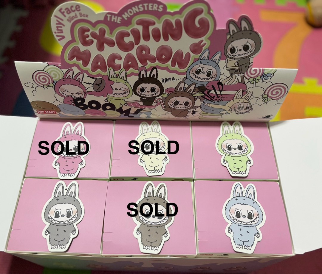 ON HAND Labubu V1 Exciting Macaron, Hobbies & Toys, Toys & Games on ...