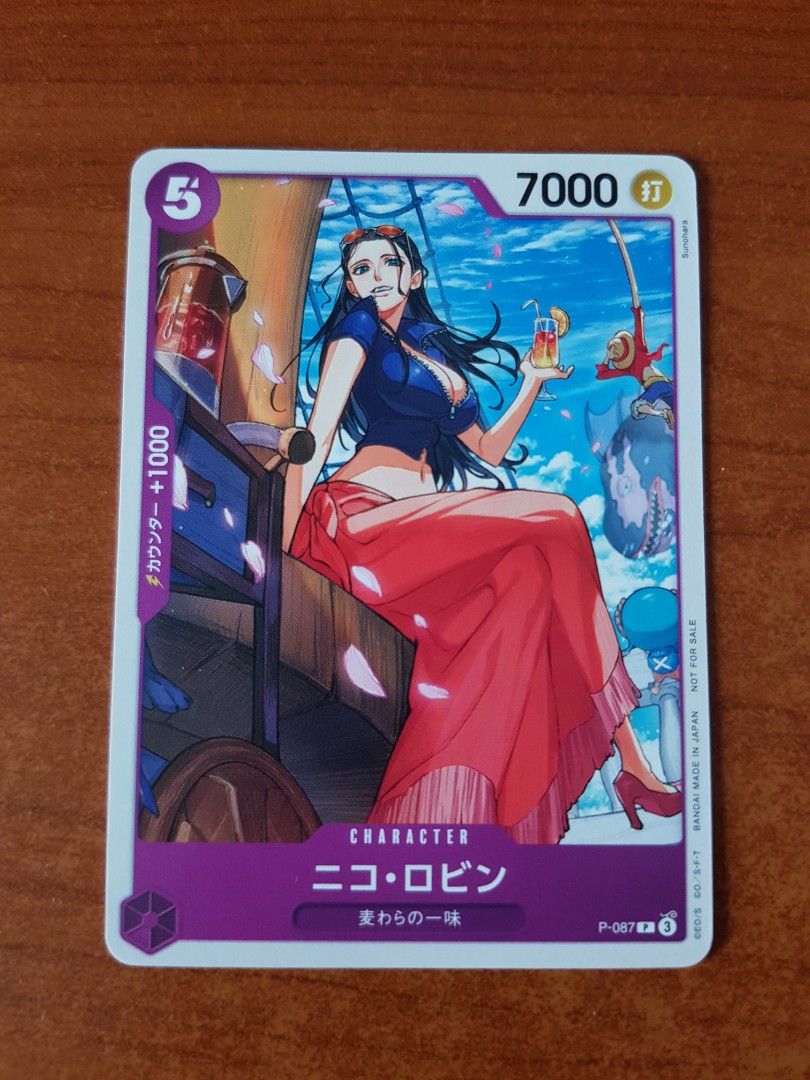 One Piece TCG - Nico Robin Promo Card, Hobbies & Toys, Memorabilia ...