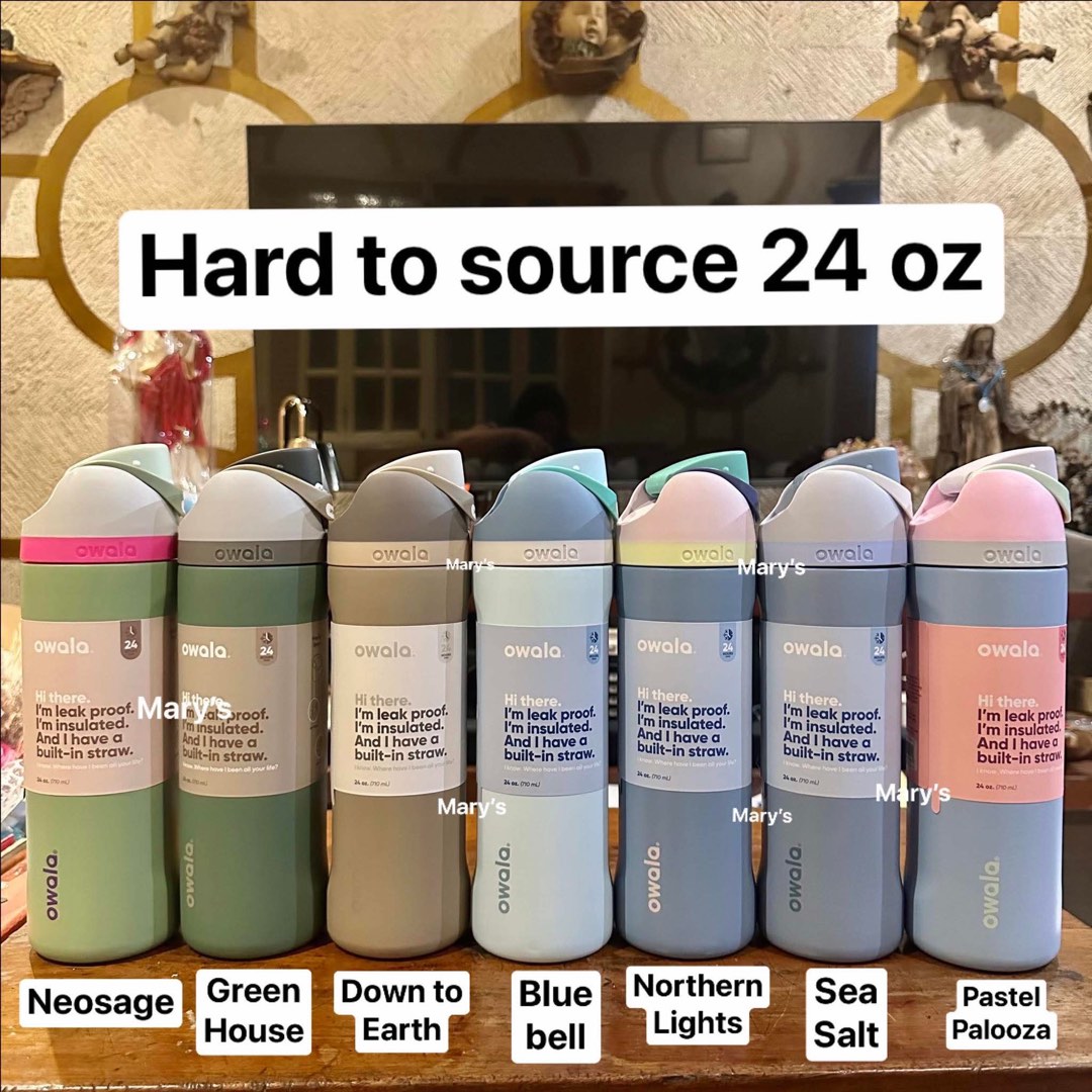 Owala 24 oz ( Down to Earth, Pastel Palooza, Blue Bell, Northern Lights ...