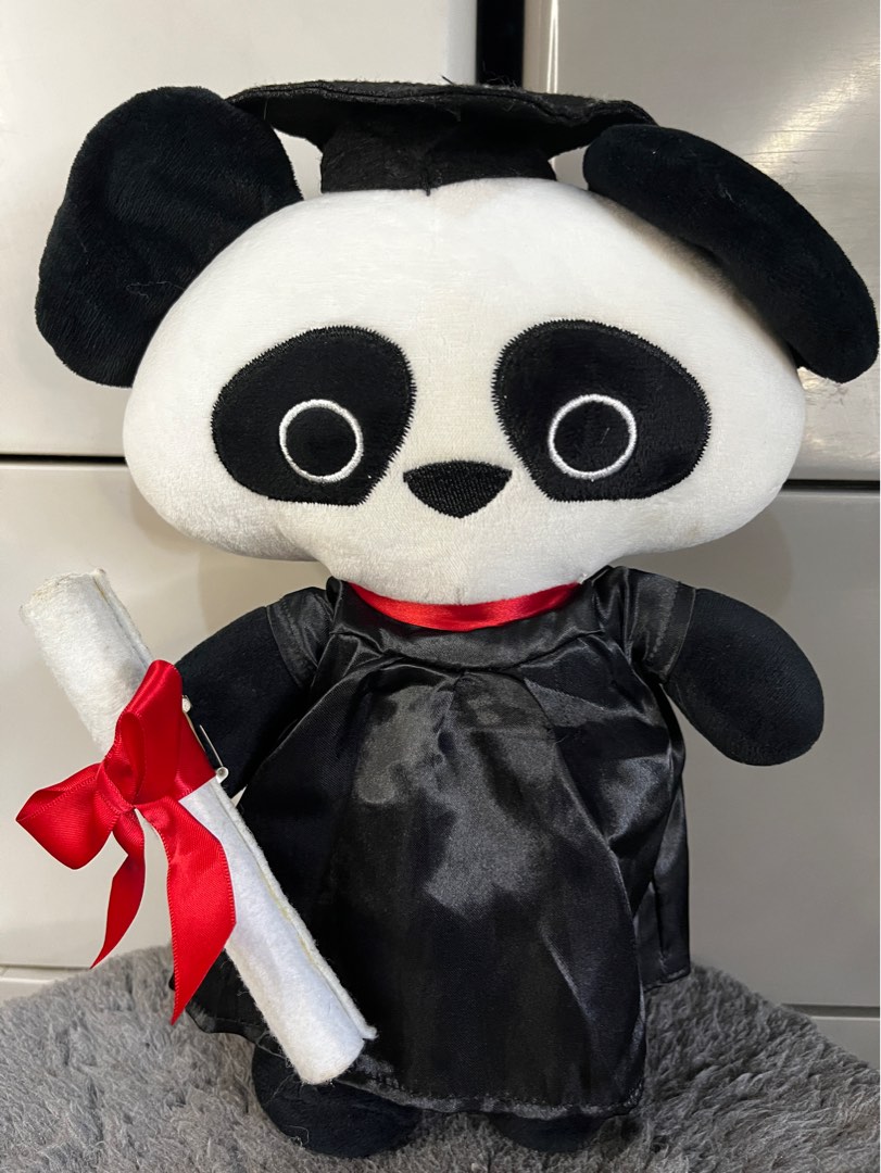 Panda in Toga Graduate Graduation Black x White Plush/Stufftoy, Hobbies ...