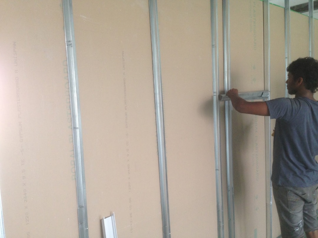 PASANG DINDING JENIS PARTITION l pembahagi ruang dinding kering l ...