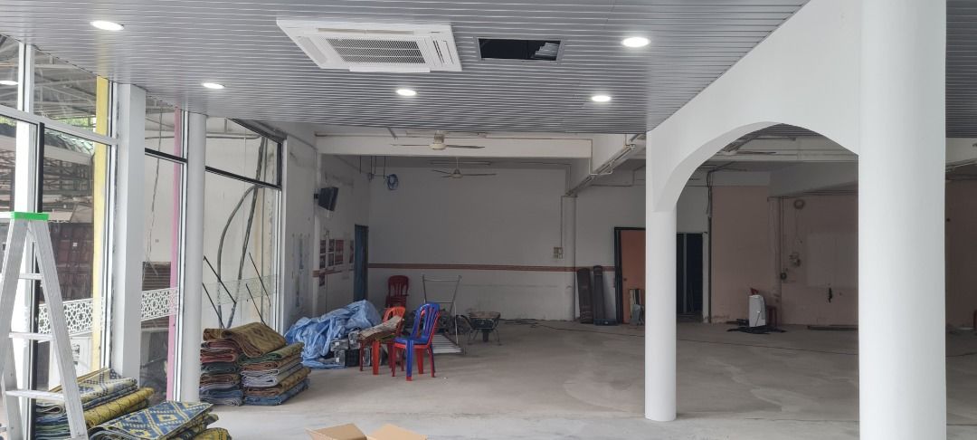 PASANG SILING JENIS BESI ALUMINIUM l aluminium strip ceiling install l ...