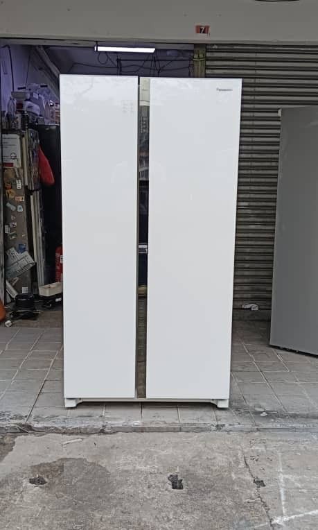 Peti sejuk peti ais fridge Panasonic inverter glass door side by side ...