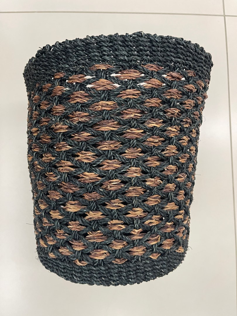 Planter Basket for Plants - Brown and Green, Furniture & Home Living ...