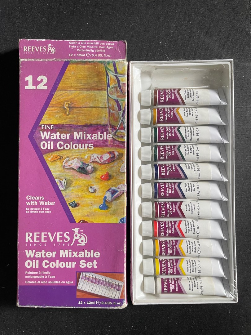 Reeves Water Mixable Oil Color Set, Hobbies & Toys, Stationary & Craft ...