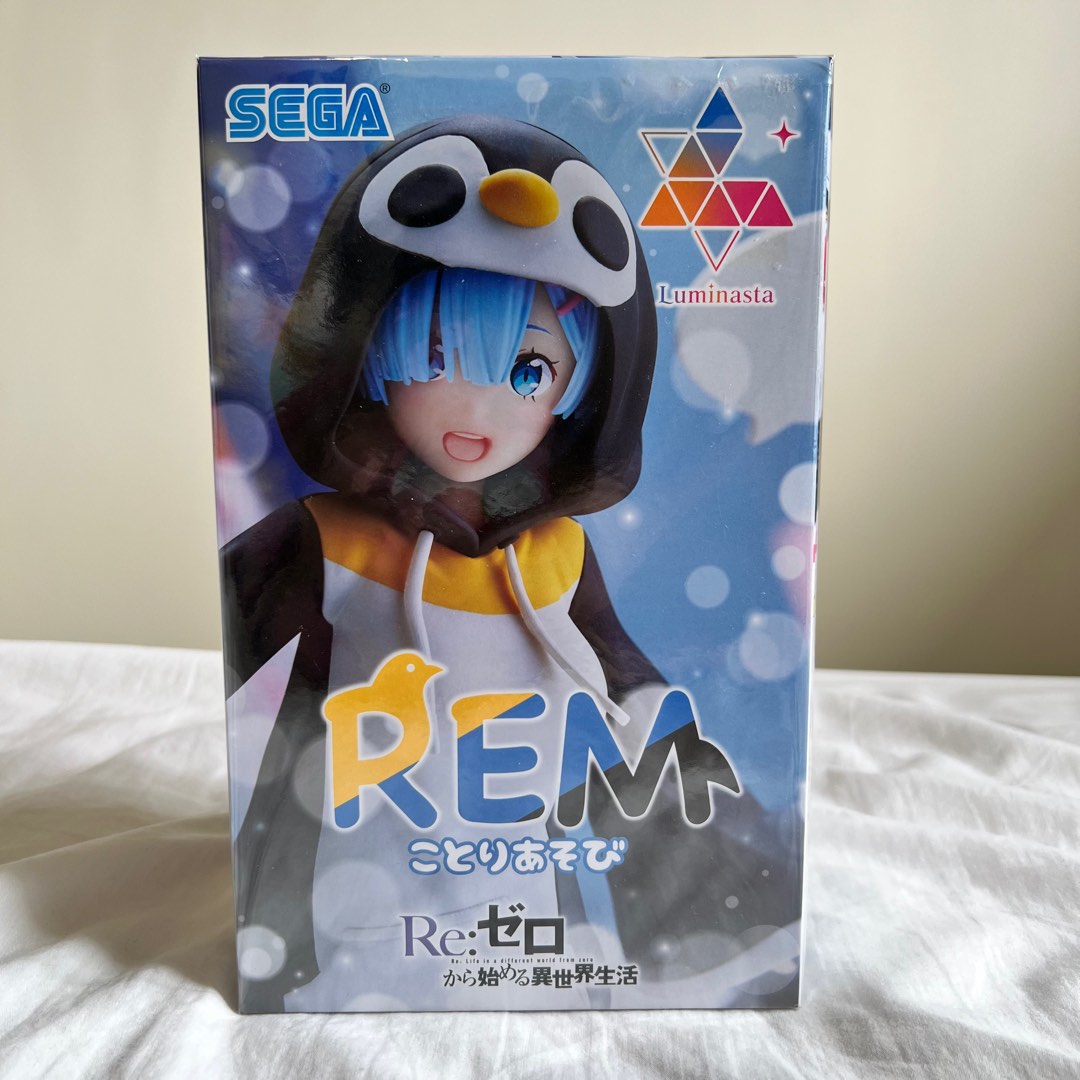 Re:Zero Rem Penguin Hood, Hobbies & Toys, Toys & Games on Carousell