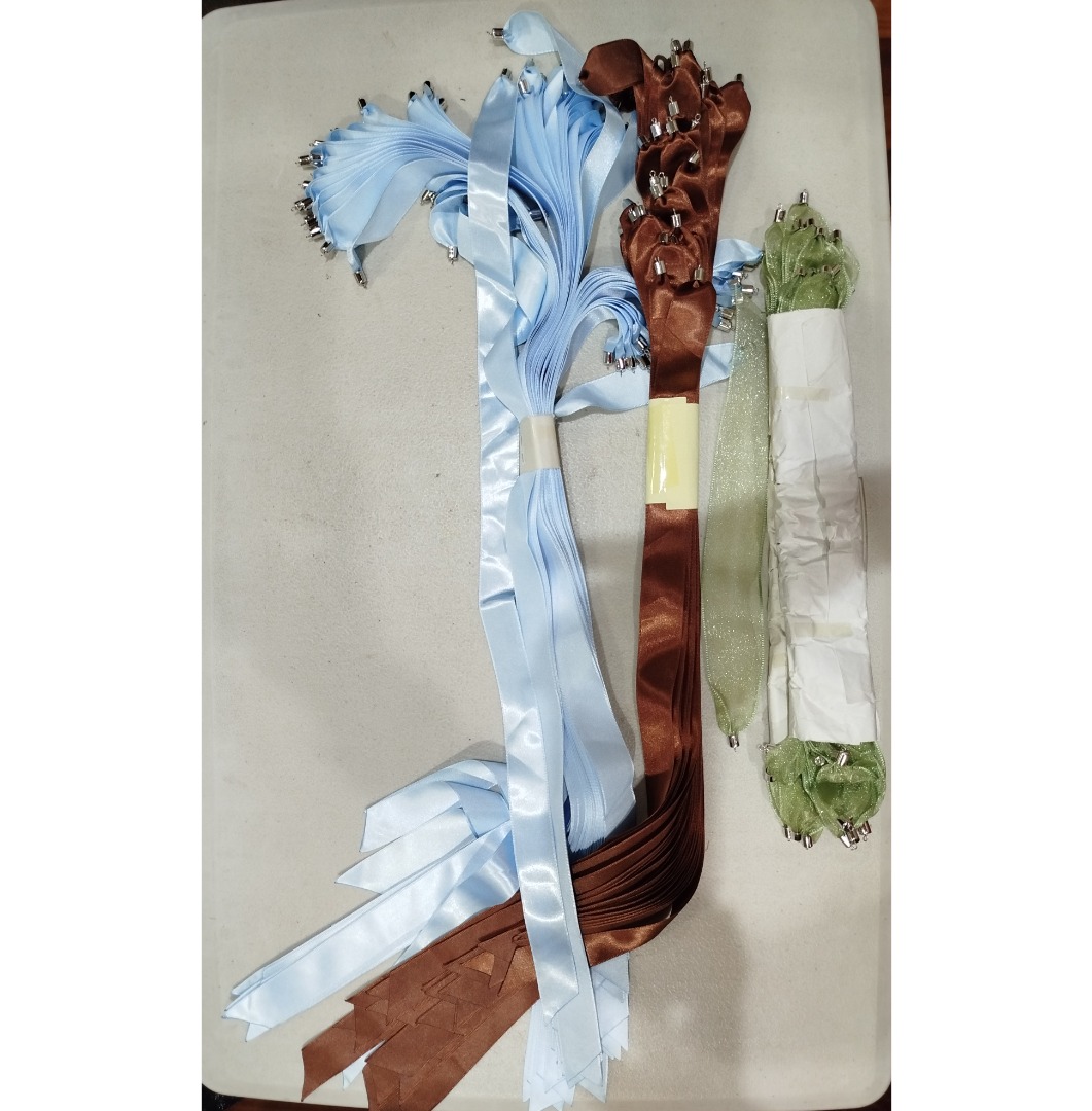 Ribbons with end clasps, approx. 208pcs, 12"-24", Hobbies & Toys ...