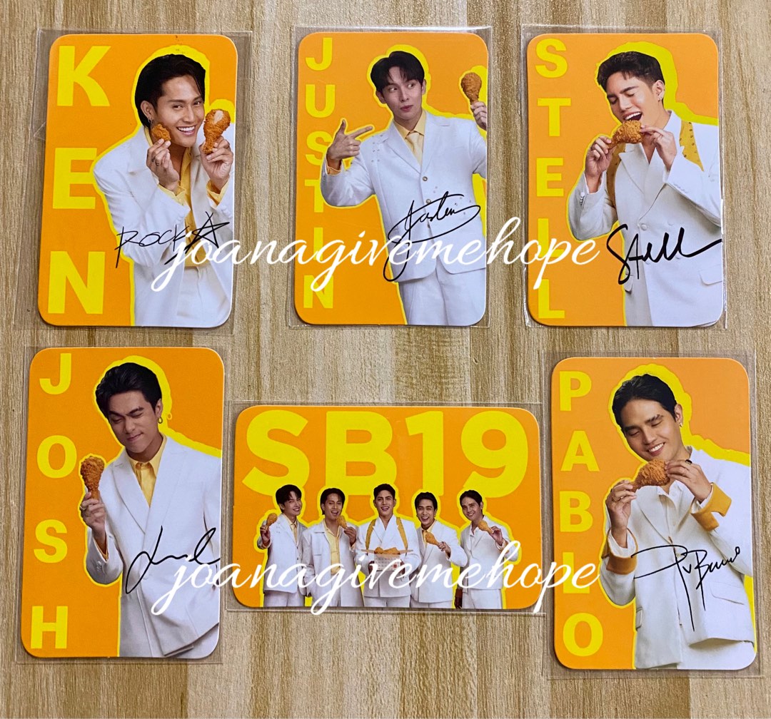 SB19 MCDO Photocard complete set, Hobbies & Toys, Memorabilia ...