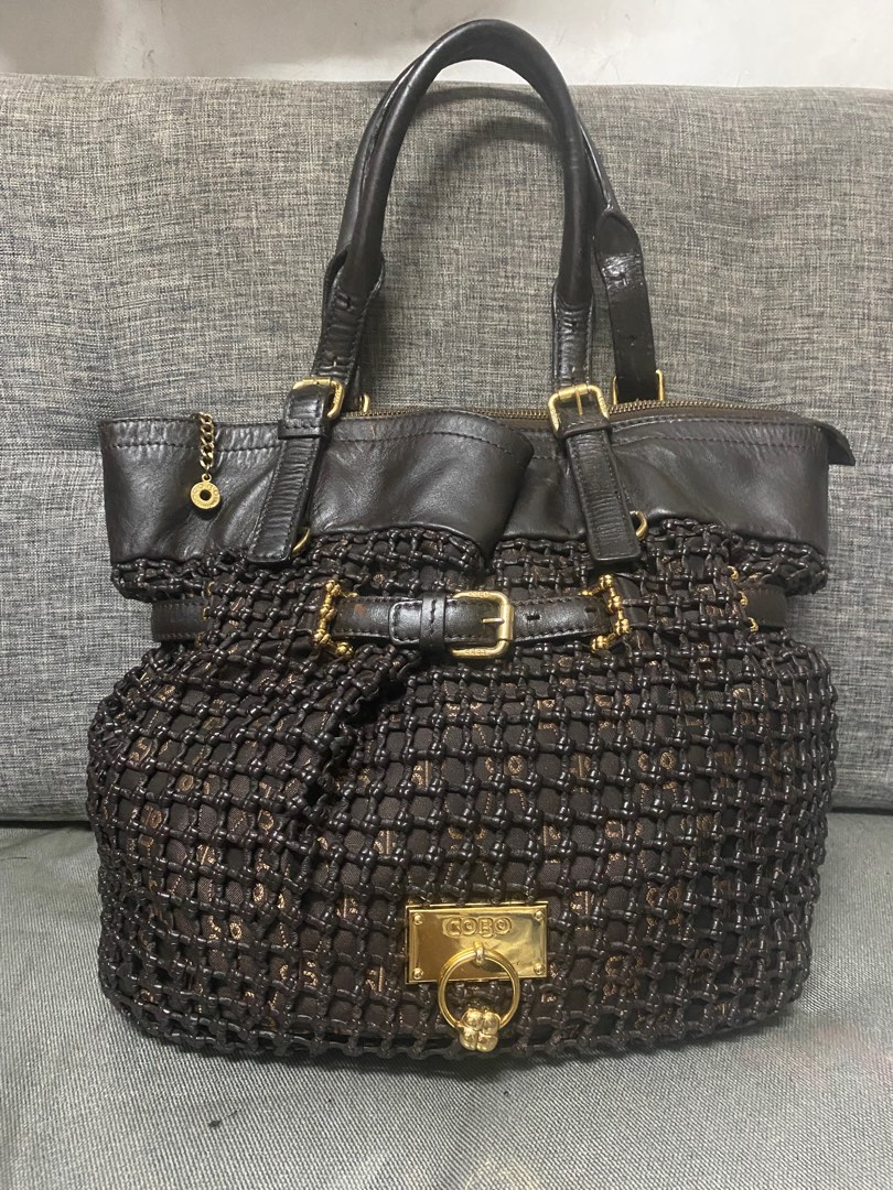 Shoulderbag coklat Jaring Cobo kulit asli, Fesyen Wanita, Tas & Dompet ...