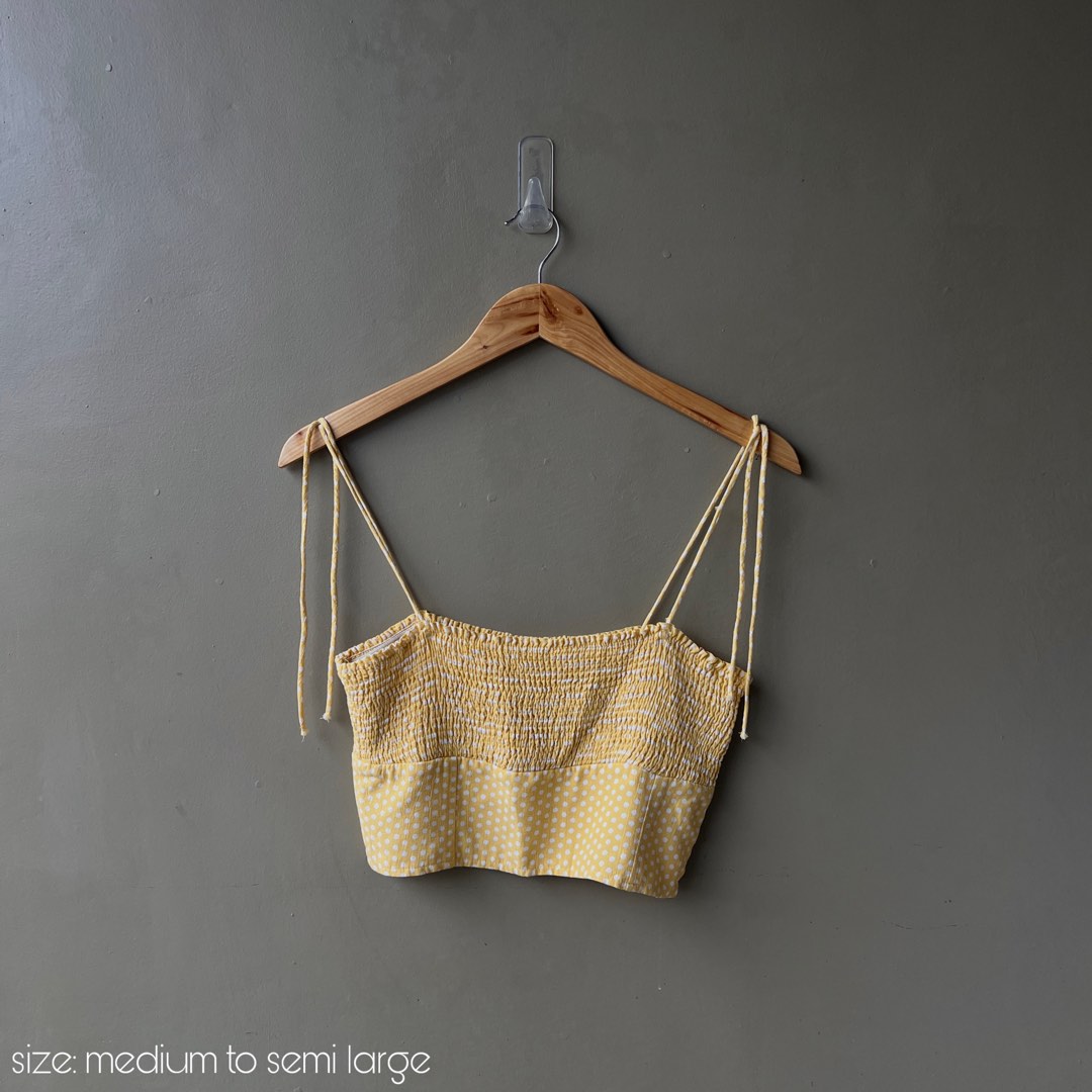 Sleeveless string top, Women's Fashion, Tops, Sleeveless on Carousell