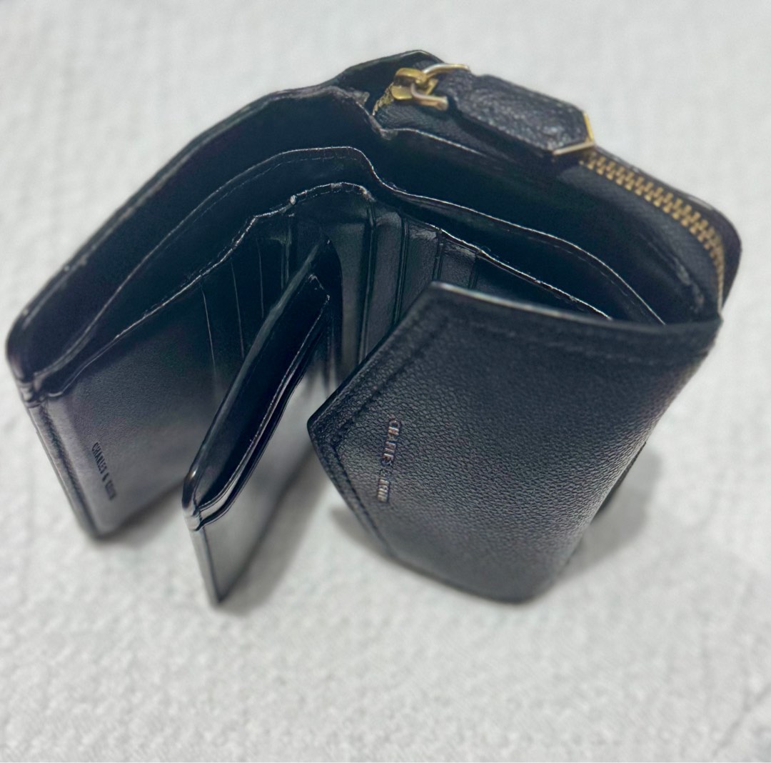 Stitch Trim Envelope Wallet - Black, Women's Fashion, Bags & Wallets ...