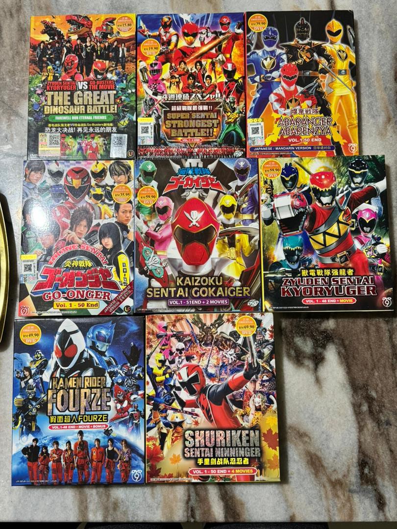 Super Sentai&Kamen Rider DVD Set, Hobbies & Toys, Music & Media, CDs ...