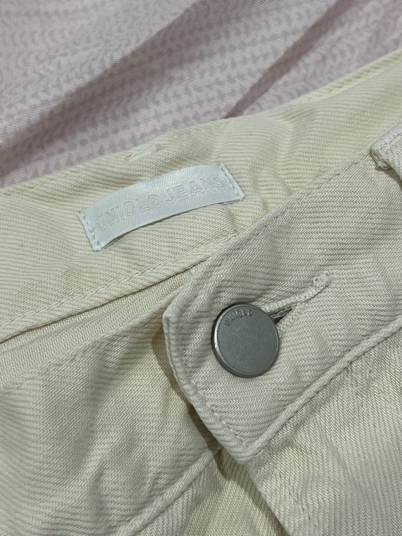 UNIQLO Drapey Wide Flare Jeans (30 Natural) - W: 29 inches, Women's ...