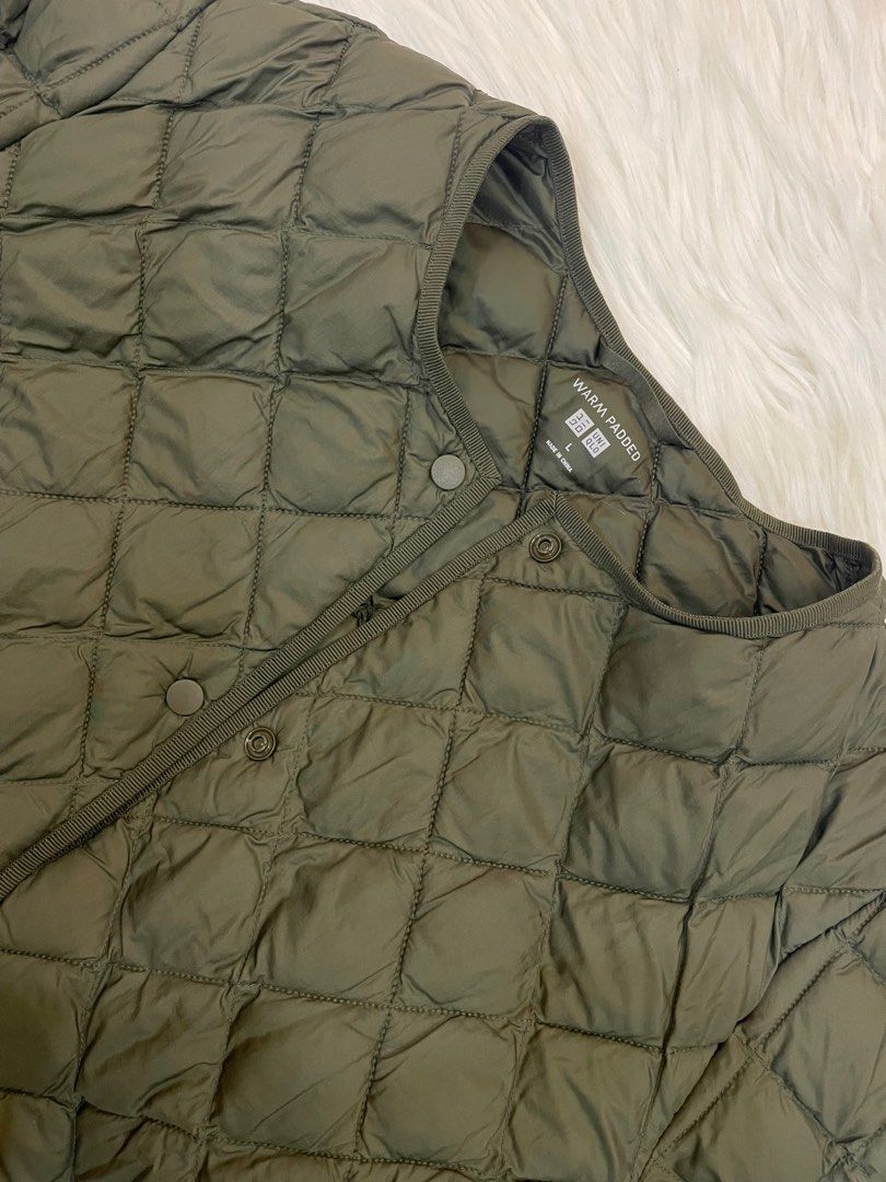 Uniqlo PUFFTECH Quilted Jacket (Warm Padded) - Olive Green, Women's ...
