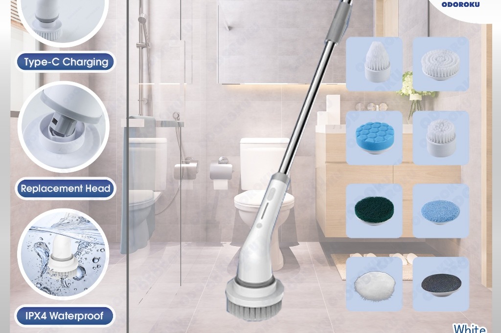 USB Electric Spin Scrubber Cordless, Furniture & Home Living, Cleaning ...