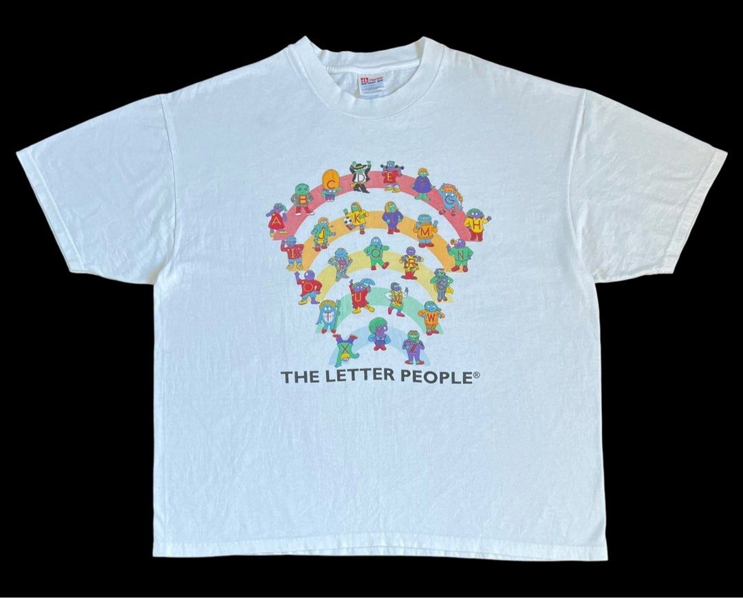 Vintage 90s The Letter People, Men's Fashion, Tops & Sets, Tshirts ...