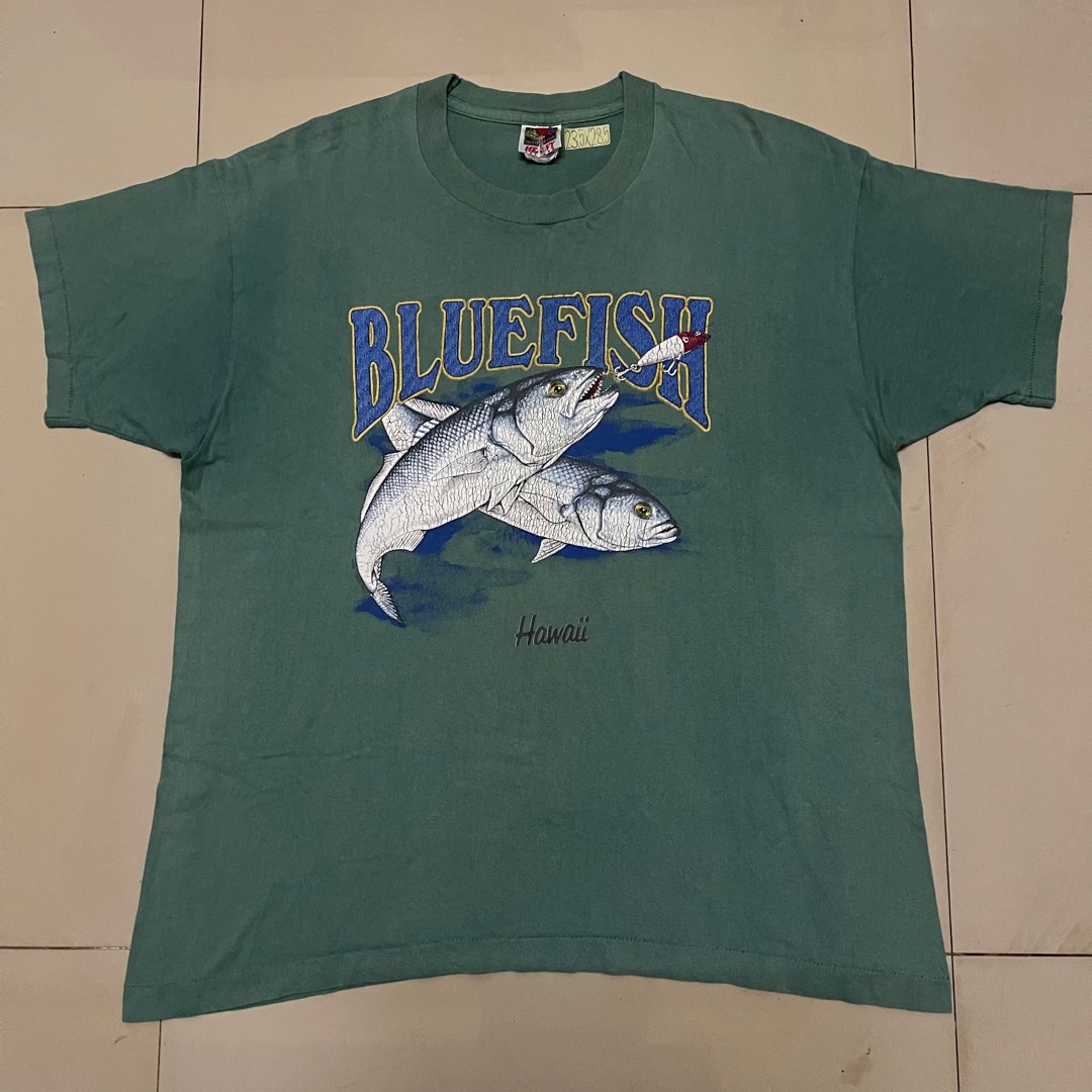 Vintage bluefish Hawaii 90s, Men's Fashion, Tops & Sets, Tshirts & Polo Shirts on Carousell