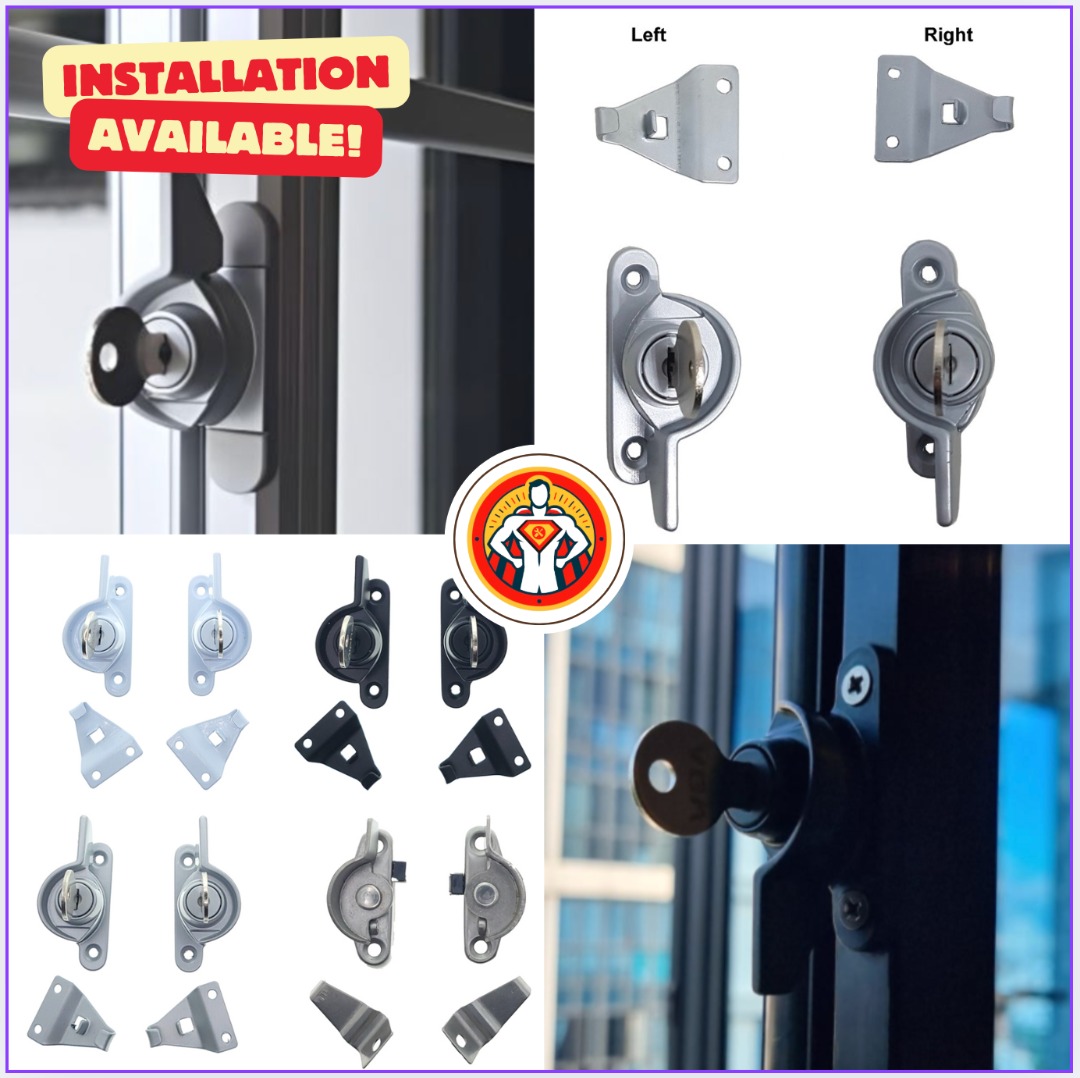 Window Lock Sets / BTO Window Lockset / Window Grill Lock Set / Window ...