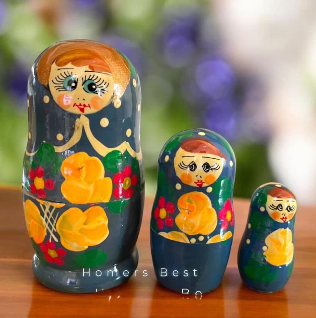 Wooden Russian matryoshka Nesting Dolls, Furniture & Home Living, Home ...