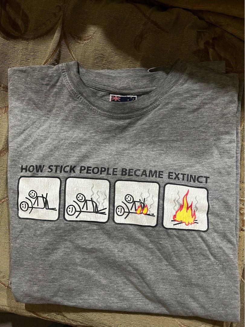 wording stickman meme tee, Men's Fashion, Tops & Sets, Tshirts & Polo ...