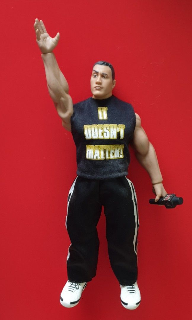WWF WWE Dwayne Johnson The Rock 1/6 figure, Hobbies & Toys, Toys & Games on Carousell