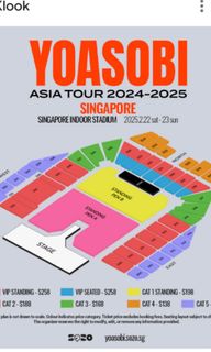 YOASOBI - Asia Tour 2024-2025 (23 Feb, Sun 6:00PM) - Cat 5, Section 313 - 2 Tickets available ...