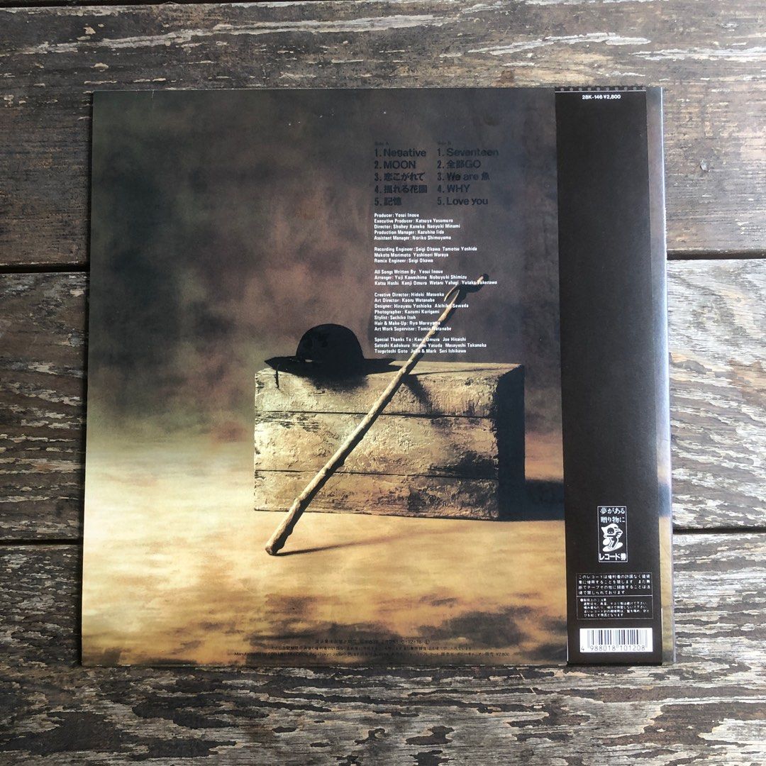 16522 Yosui Inoue-Negative (Japan 1987) 28K-146/LP/Rock, Pop/Japanese ...