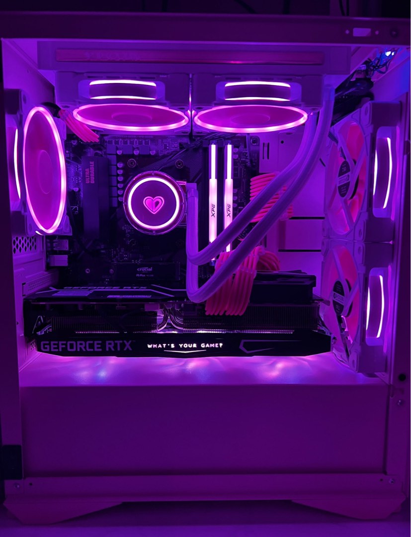 3080 TI Custom Built Pink Gaming Pc, Computers & Tech, Desktops on ...
