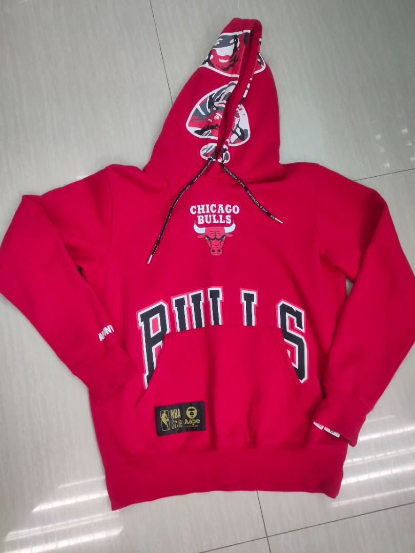 AAPE BY A BATHING APE x NBA CHICAGO BULLS JACKET HOODIE, Men's Fashion ...
