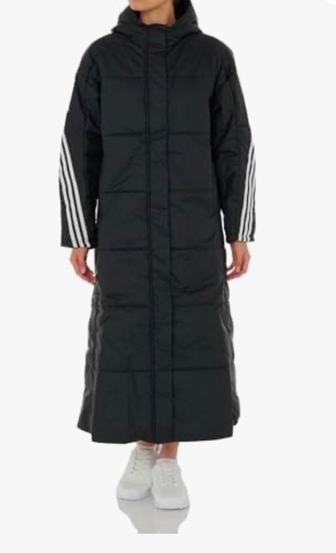 Adidas Long Padded Coat, Women's Fashion, Coats, Jackets and Outerwear ...
