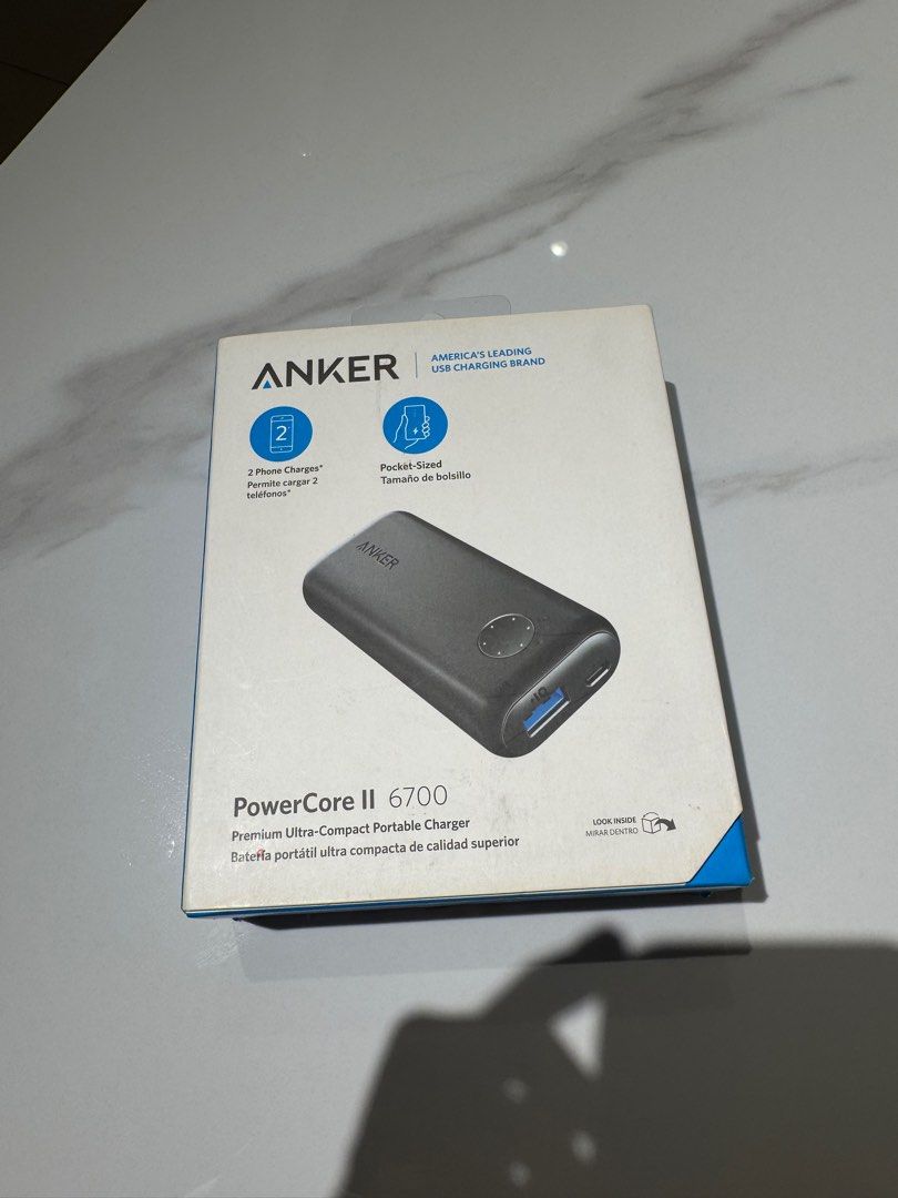 Anker | Powerbank | PowerCore II | Black | 6700 mAh | USB A | Micro USB ...