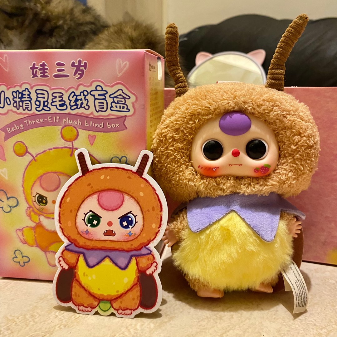 Baby Three BB3 ELF coklat blindbox, Toys & Collectibles, Mainan di ...