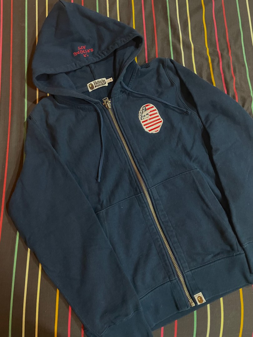 BAPE - Ape Head Chest Logo Zipup Hoodie, Men's Fashion, Coats, Jackets ...