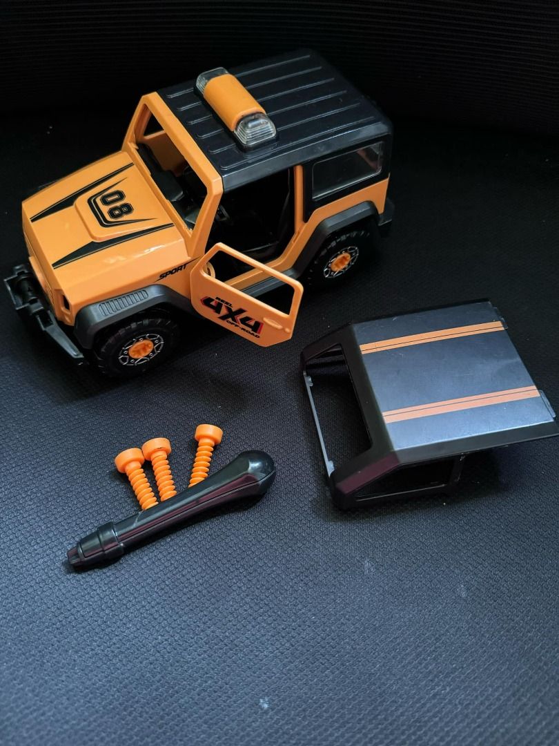 BDwing Assembly Toy Car with Lights and Drill Sound, DIY Building ...