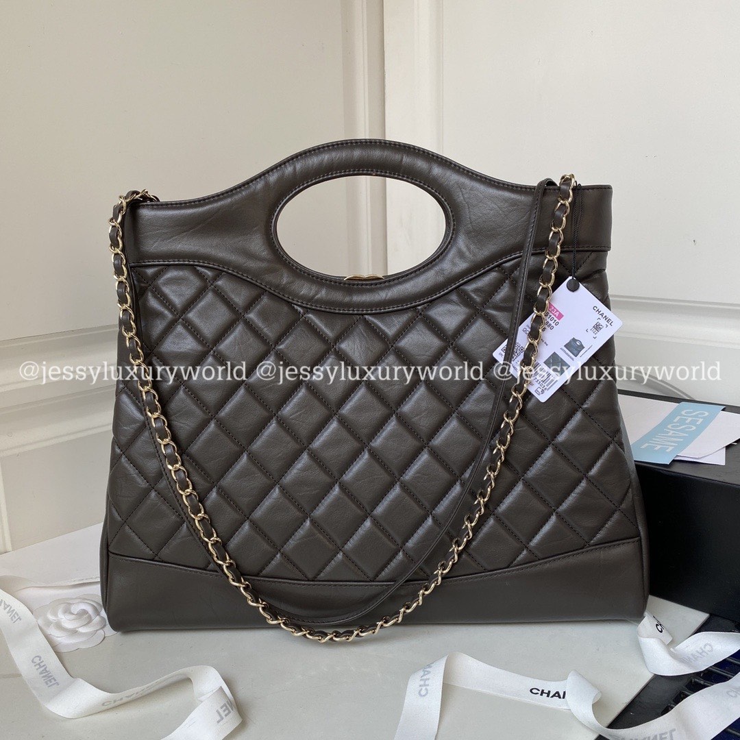 CHNL 31 Large Shopping Bag in Brown, Women's Fashion, Bags & Wallets ...