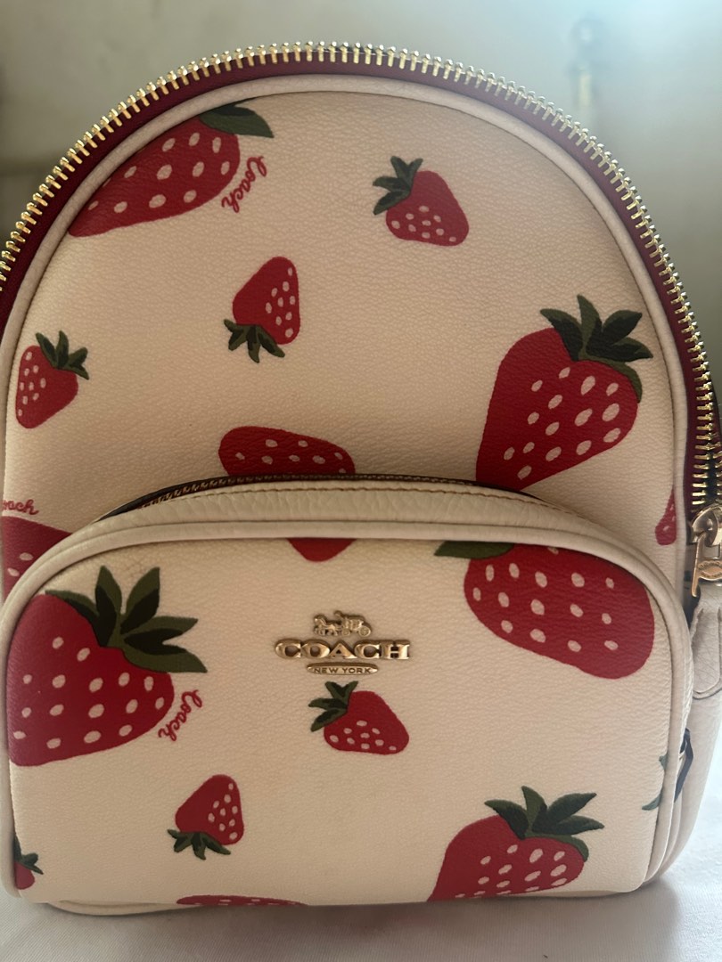 Coach Strawberry Mini Backpack, Women's Fashion, Bags & Wallets ...