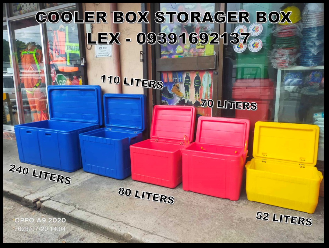 cooler box storage box heavy duty cooler box, Furniture & Home Living ...