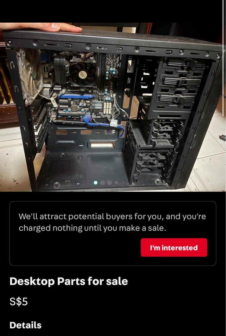 Desktop parts everything for $20, Computers & Tech, Desktops on Carousell