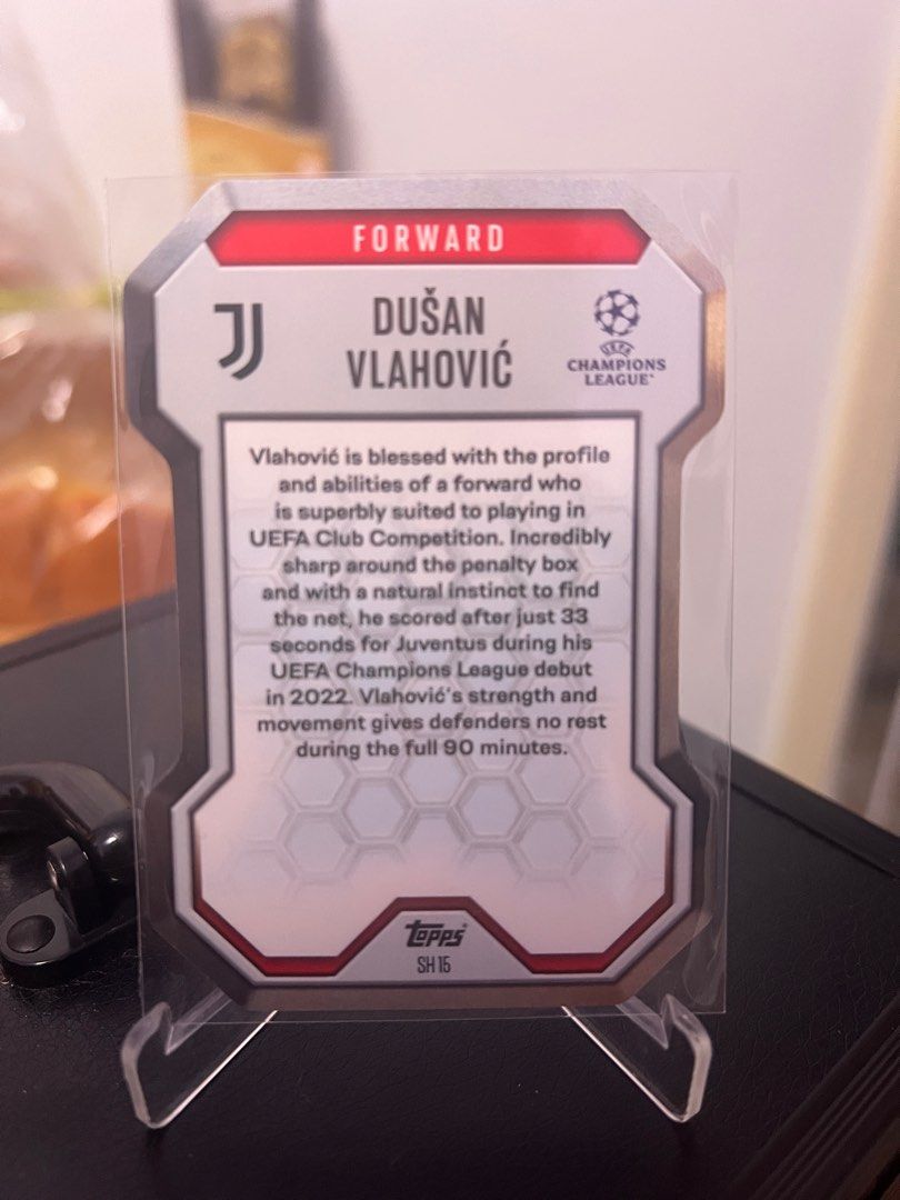 Dusan Vlahovic Shield Card # SH 15 - Topps Match Attax 2024/25 24/25 ...