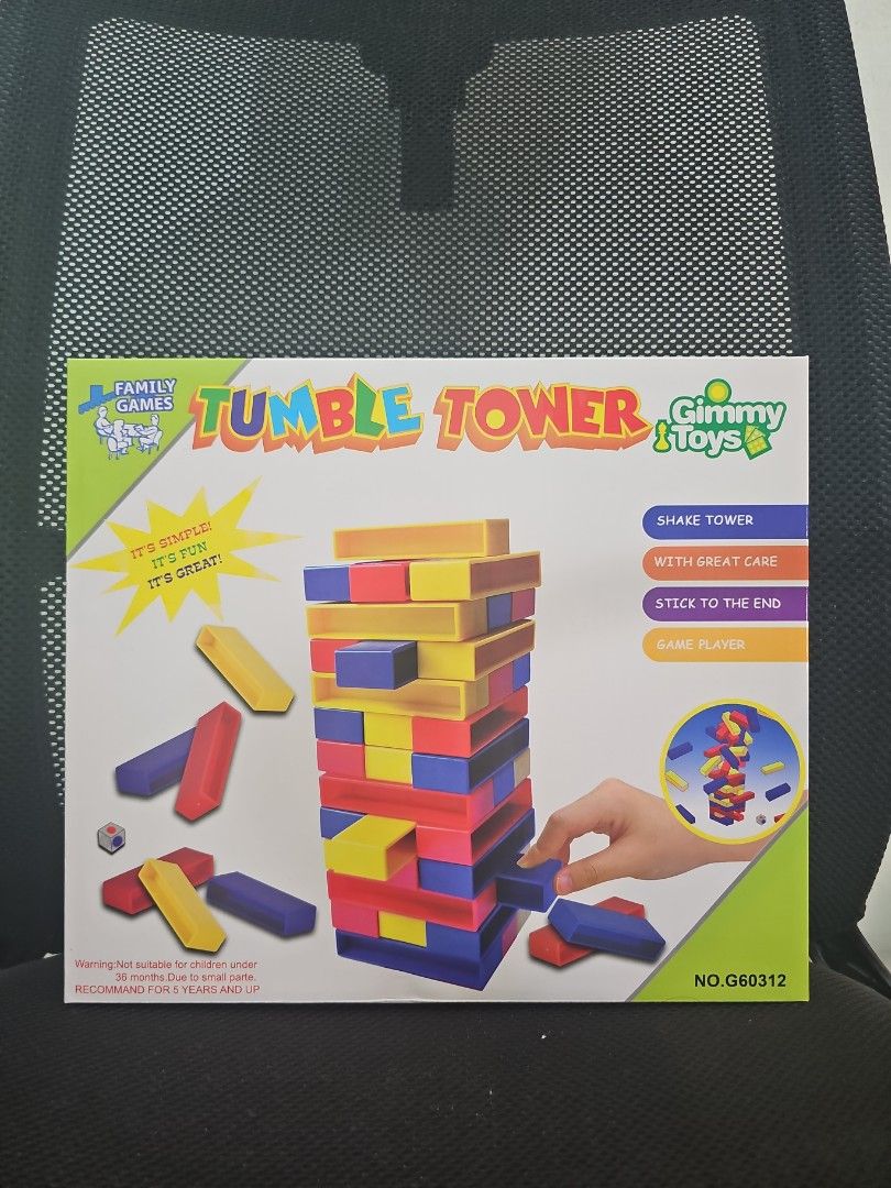FAMILY GAMES Tumble Tower, Hobbies & Toys, Toys & Games on Carousell