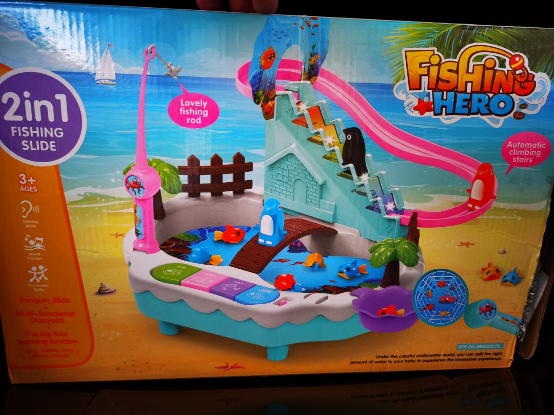 Fishing Hero 2in 1 fishing slide, Hobbies & Toys, Toys & Games on Carousell