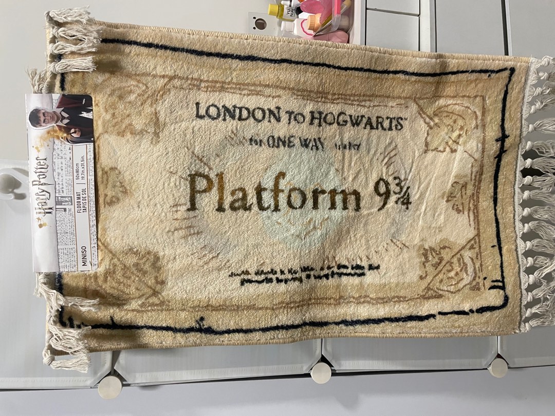 HARRY POTTER MINISO FLOOR MAT, Furniture & Home Living, Home Decor ...