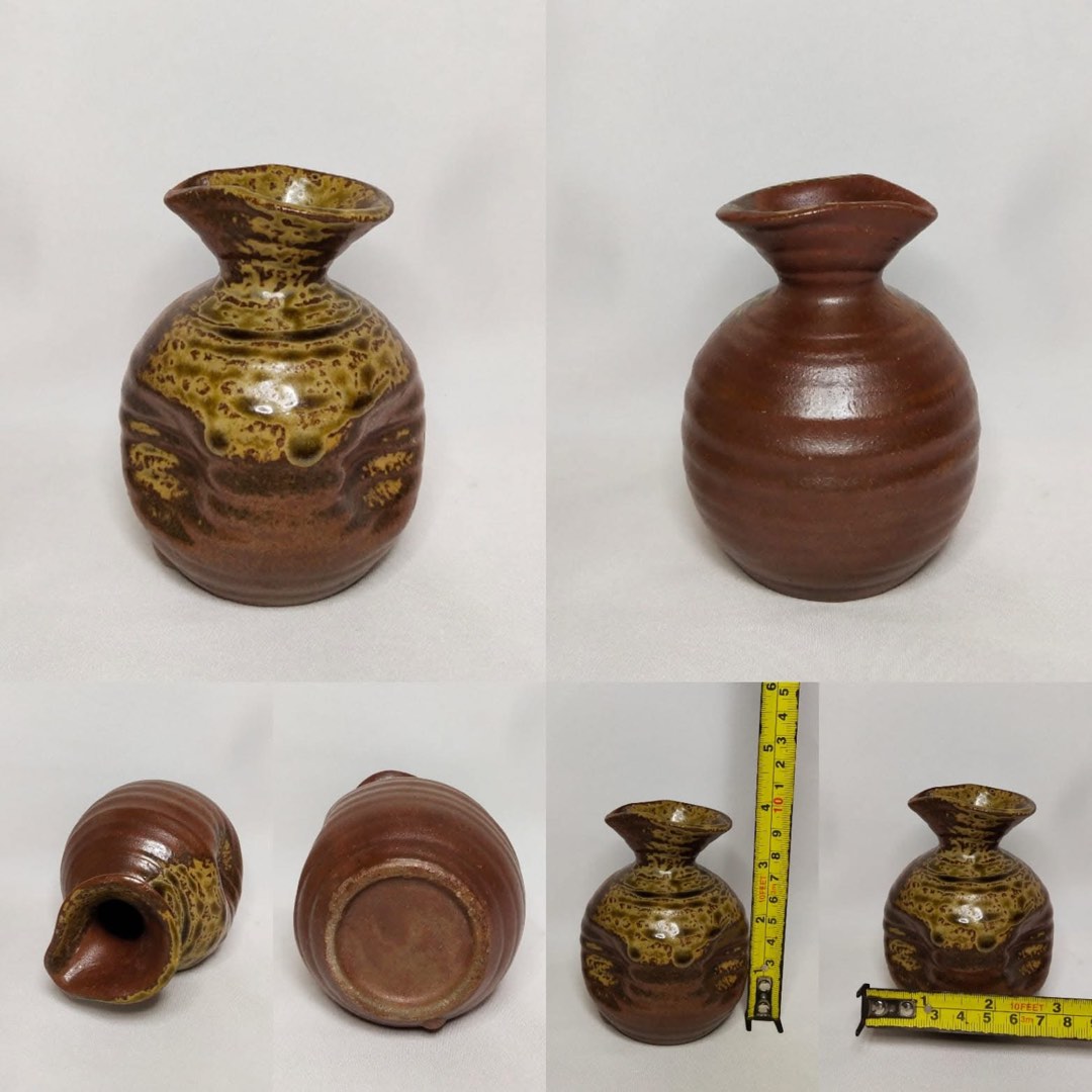 Japan Made Stoneware Sake Bottle Vase, Furniture & Home Living, Home ...