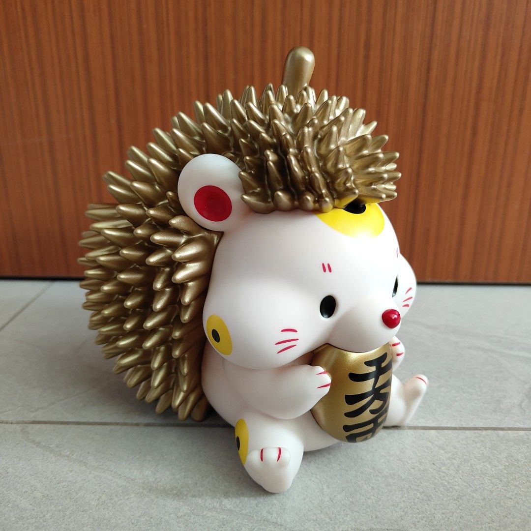 Jinart Cute 250% Durian Hedgehog rainbow designer toy sofubi sofuvi art ...