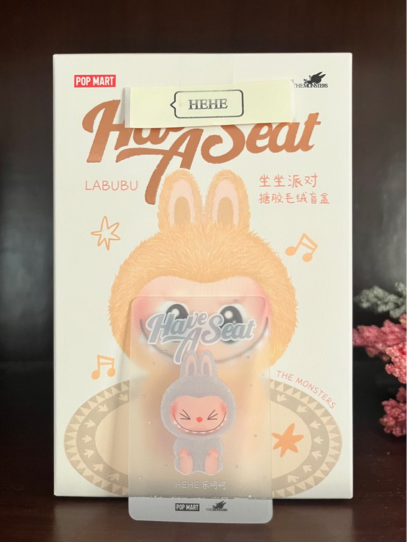 Labubu have a seat V2 Hehe, Hobbies & Toys, Toys & Games on Carousell