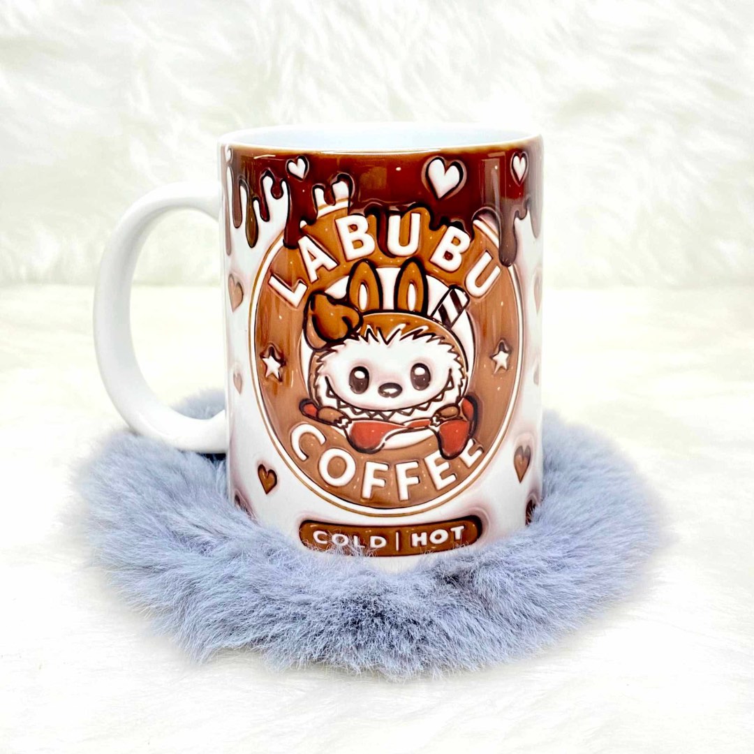 Labubu mug 3d with box, Looking For on Carousell