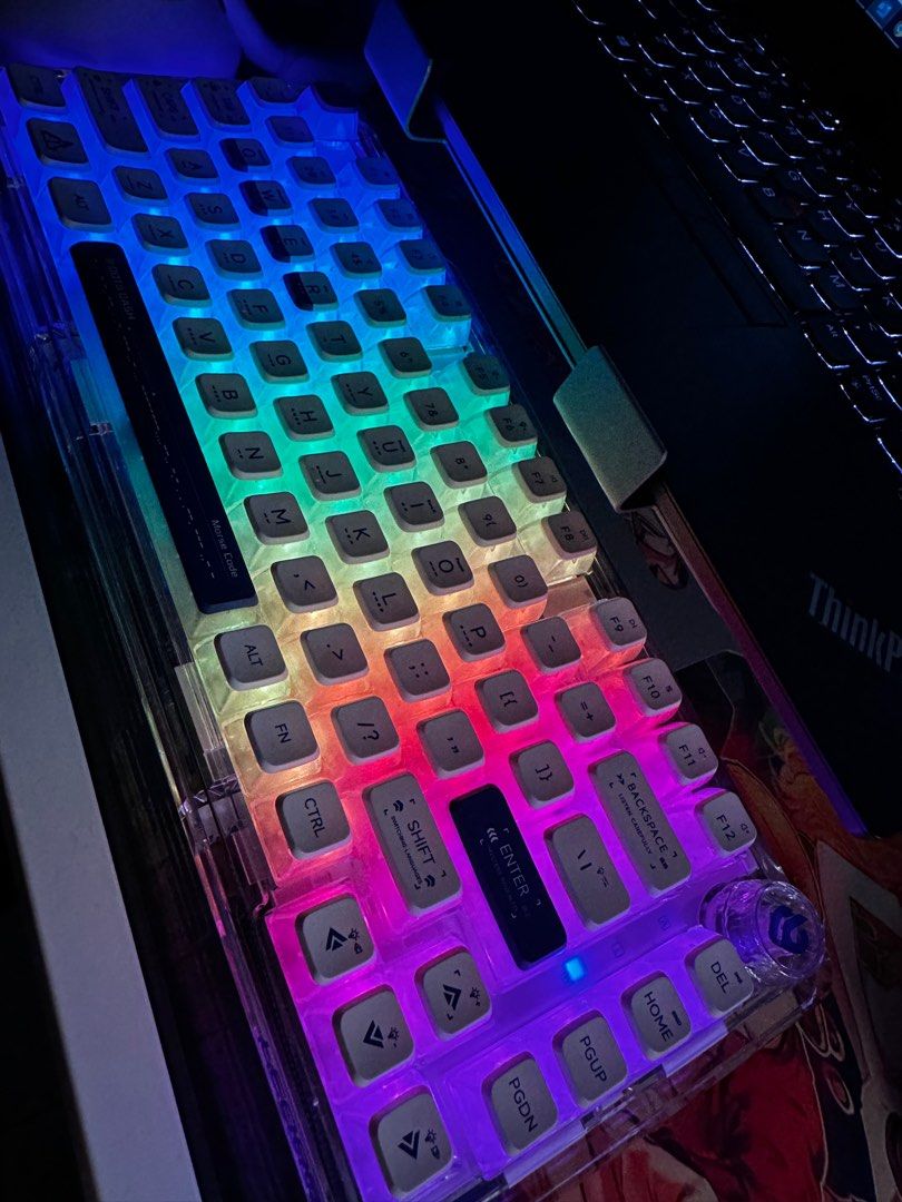 Leobog K81 Transparent Morse Code Mechanical Keyboard (Rare Design ...