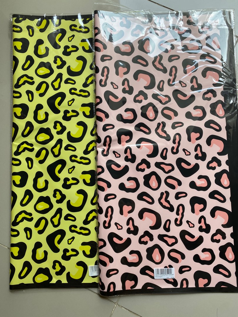 Leopard print paper for bouquet & flower stand, Hobbies & Toys ...